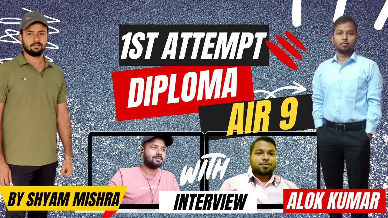 AIR 9 || Diploma होके 1st Attempt मे ही SSC JE Crack किया || Alok Kumar ...