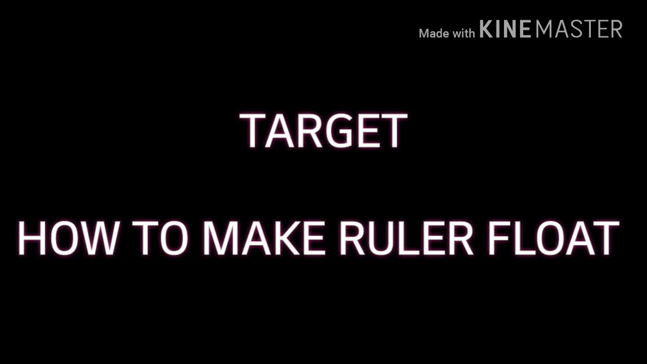 How to make a ruler float - YouTube