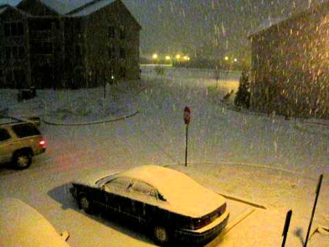 SNOW STORM IN HAGERSTOWN,MARYLAND. Jan. 20, 2012 - YouTube