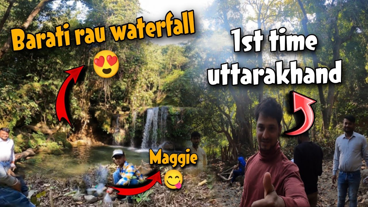 Barati rau water fall🏔|| corbbett national park beautiful waterfall 😍 ...