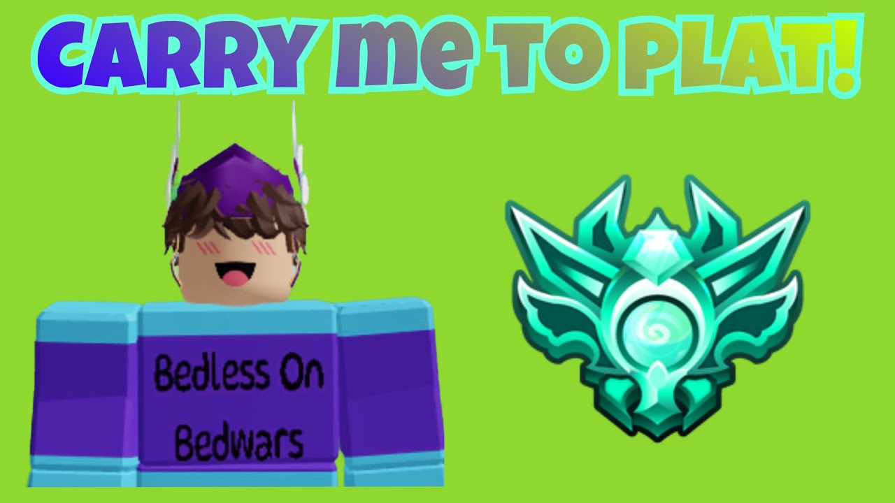 I need someone to help me get to plat! (Roblox Bedwars) - YouTube