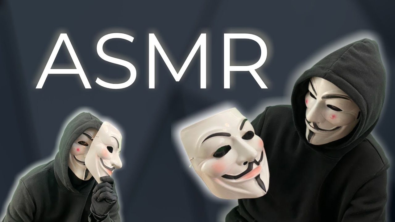 Anonymous ASMR tapping and scratching on a mask? [ no talking ] - YouTube