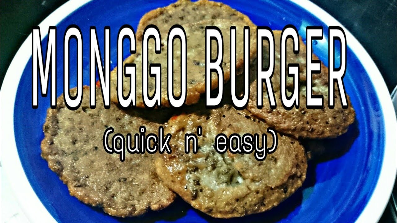monggo burger patties - good for your kids - YouTube