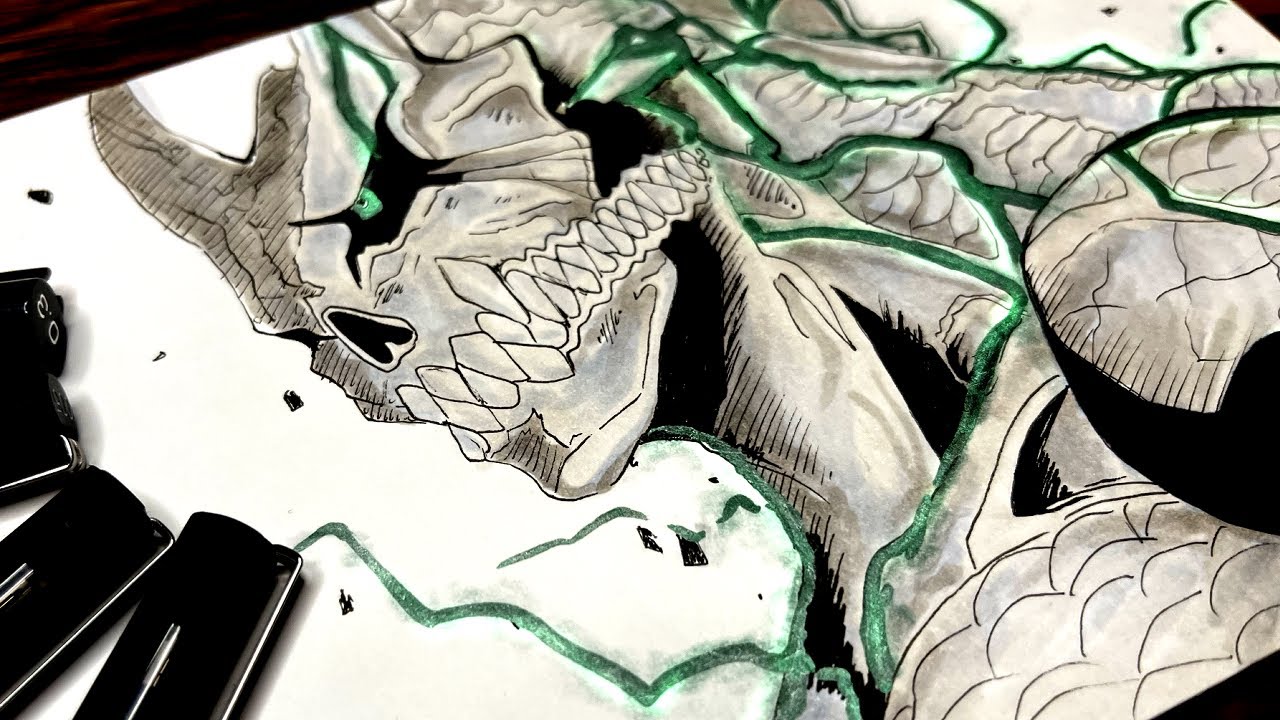 Manga Kaiju no 8 Drawing - Copic art - YouTube