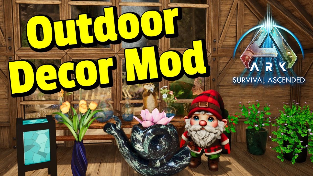 Outdoor Decor Mod Showcase - Ark: Survival Ascended - YouTube