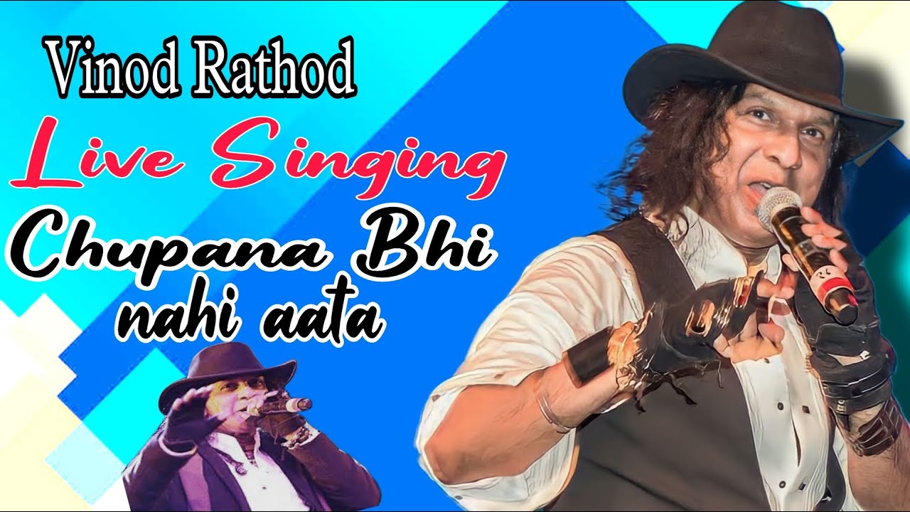 Chhupana Bhi Nahi Aata II Baazigar | Love Song | Live Singing Vinod Rathod II Ari Studio - YouTube