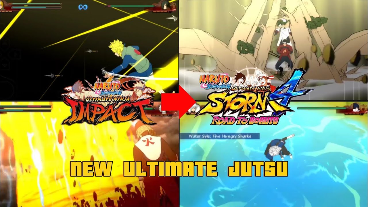 ALL HOKAGE NEW ULTIMATE JUTSU // MOD SKIN ( Naruto ultimate ninja ...