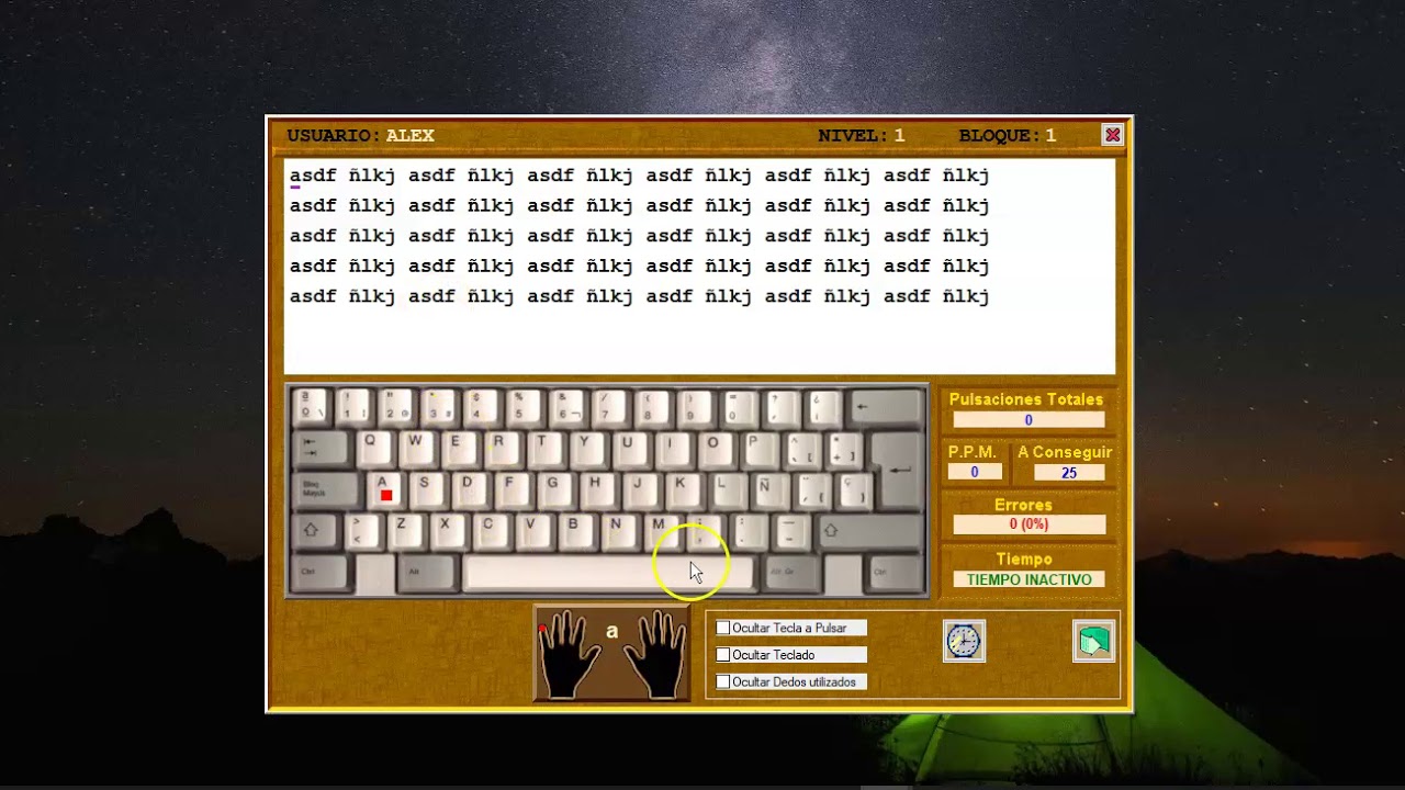 curso de mecanografía - YouTube