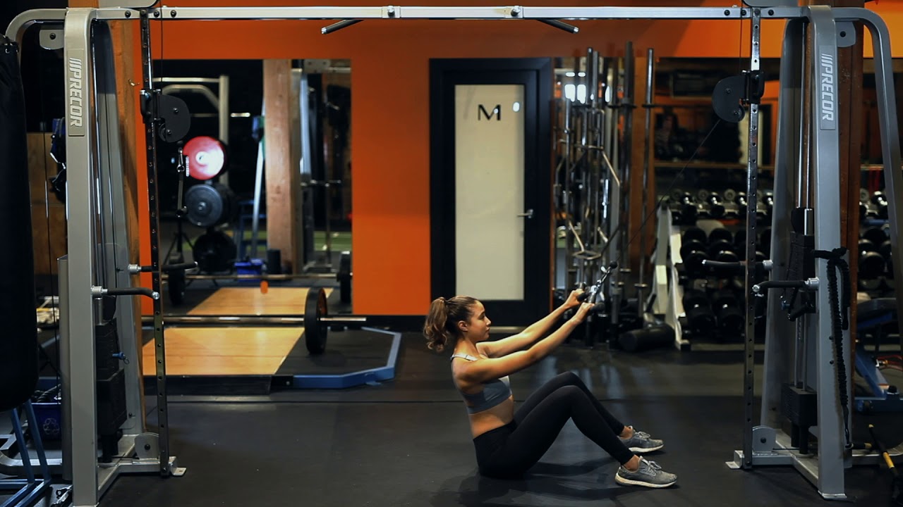 Seated Cable Lat Pull Downs - YouTube