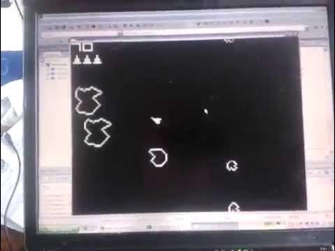 Arduino Hackvision Asteroids on Windows - YouTube