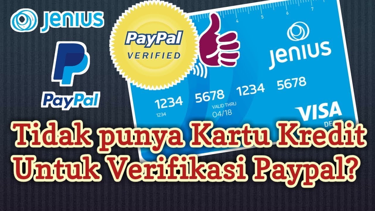 Verifikasi Paypal Tanpa Kartu Kredit | Jenius x-card - YouTube