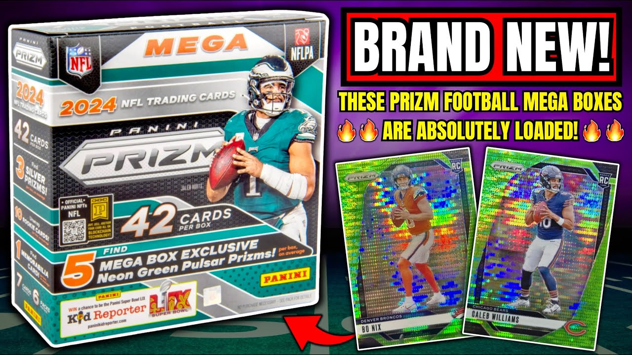 *THE MOST INSANE PRIZM OPENING!🤯 2024 PRIZM FOOTBALL MEGA BOX REVIEW!🏈 ...