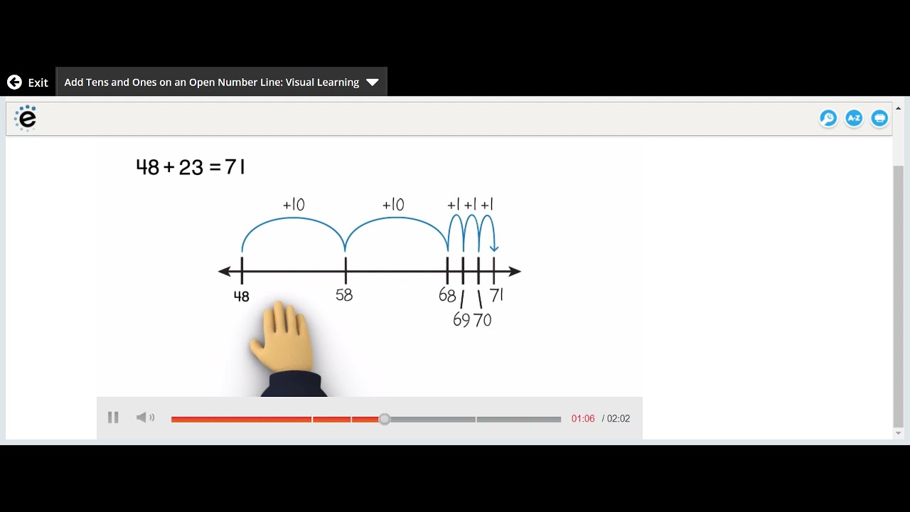 Adding Tens and Ones In An Open Number Line - YouTube