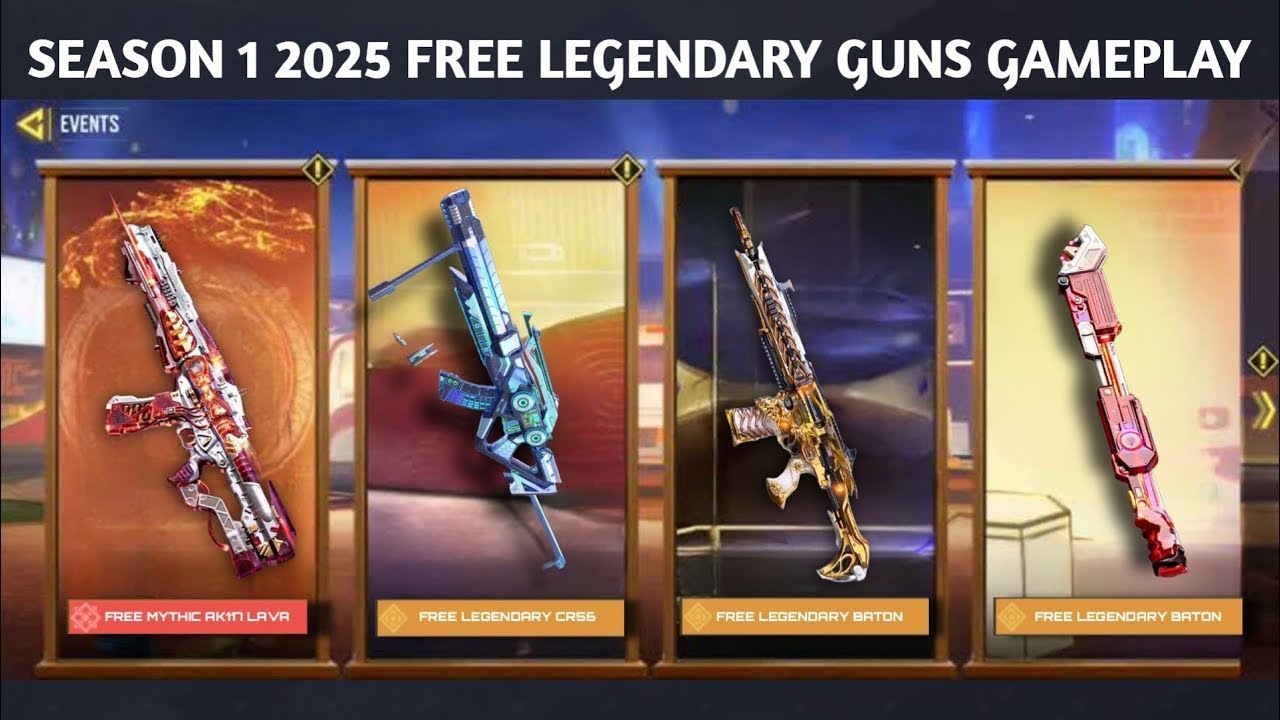 Discover Every FREE Mythic and Legendary Guns from S1 202 | Call of ...