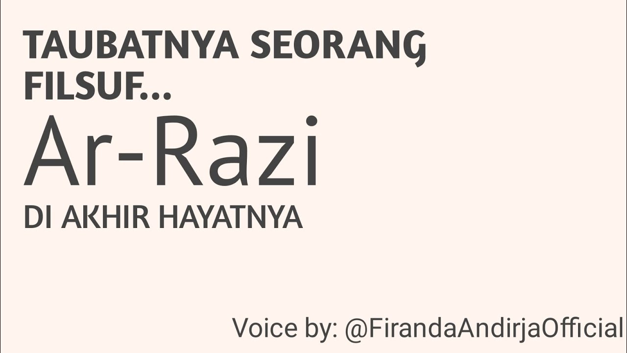 AR-RAZI - YouTube