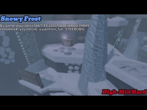 Roblox Flood Escape 2 Highlight Map: Snowy Frost (High-Mid Hard) - YouTube