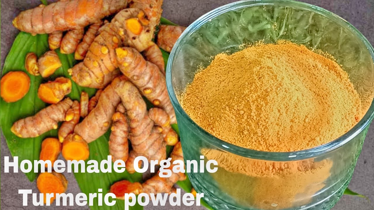 How To Make Organic Haldi (Turmeric) Powder At Home | Homemade Turmeric ...
