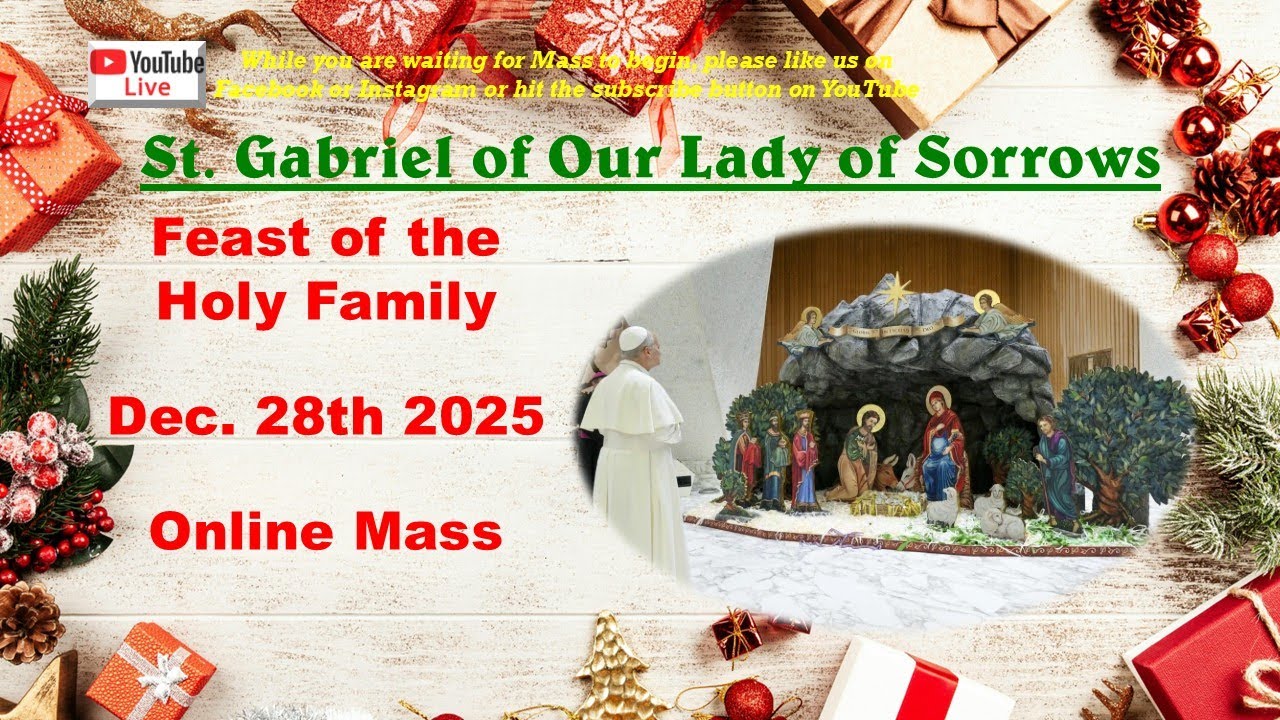 Sun., Dec. 28th Online Mass - YouTube
