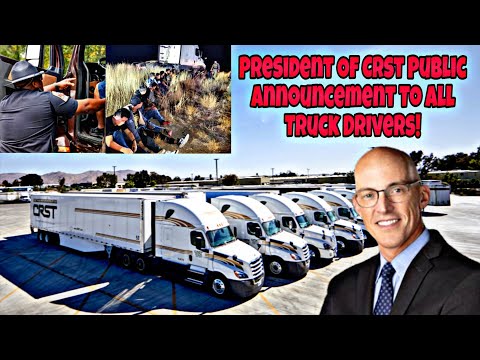 82 Truckers Arrested During Inspection | 23 People Hide In Cab | Pres. CRST Announcement 
