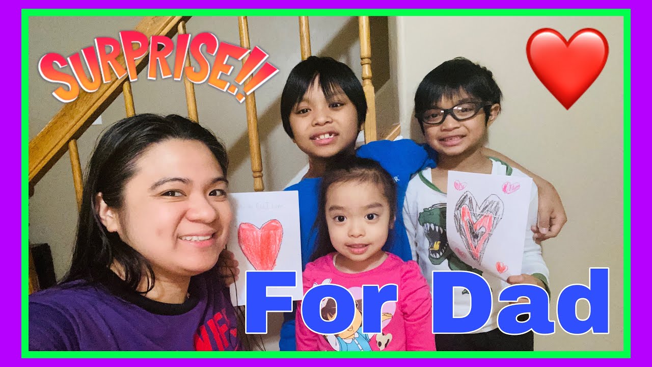 FRONTLINER Daddy, paano namin sinorpresa | Cards for Daddy I Ohana ...