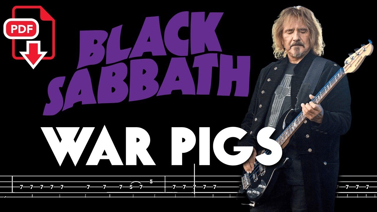 Black Sabbath – War Pigs (🔴Bass Tabs | Notation) @ChamisBass # ...