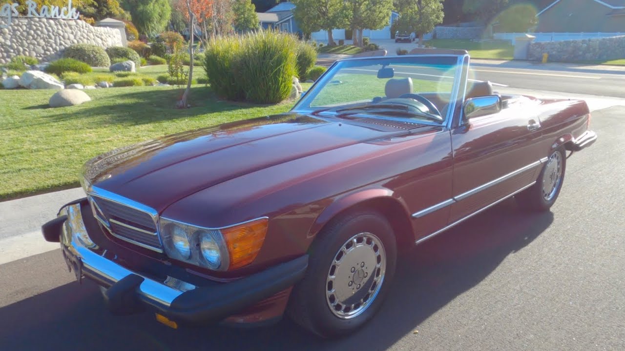 1986 Mercedes Benz 560sl Convertible - YouTube