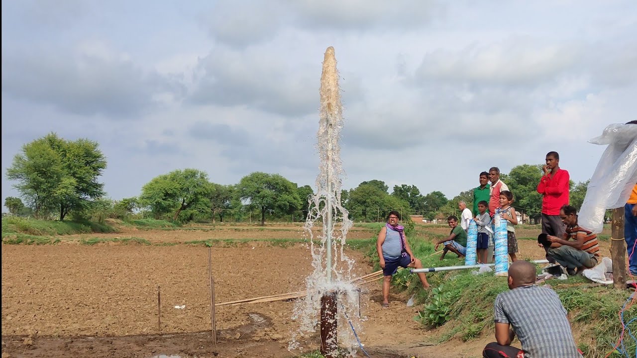 Borewell drilling water Pump 3Hp Motor Installation complete Process ...
