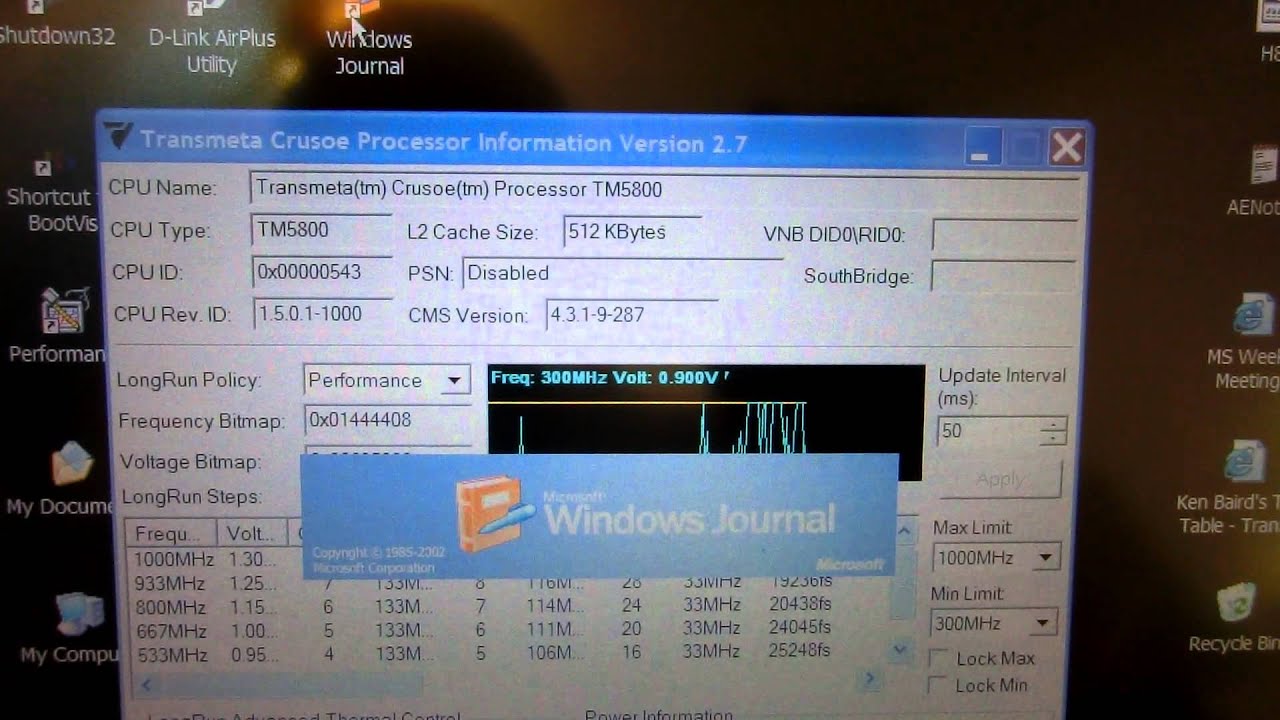 Transmeta CPU TM5800 Long Run ... HP tablet PC - YouTube