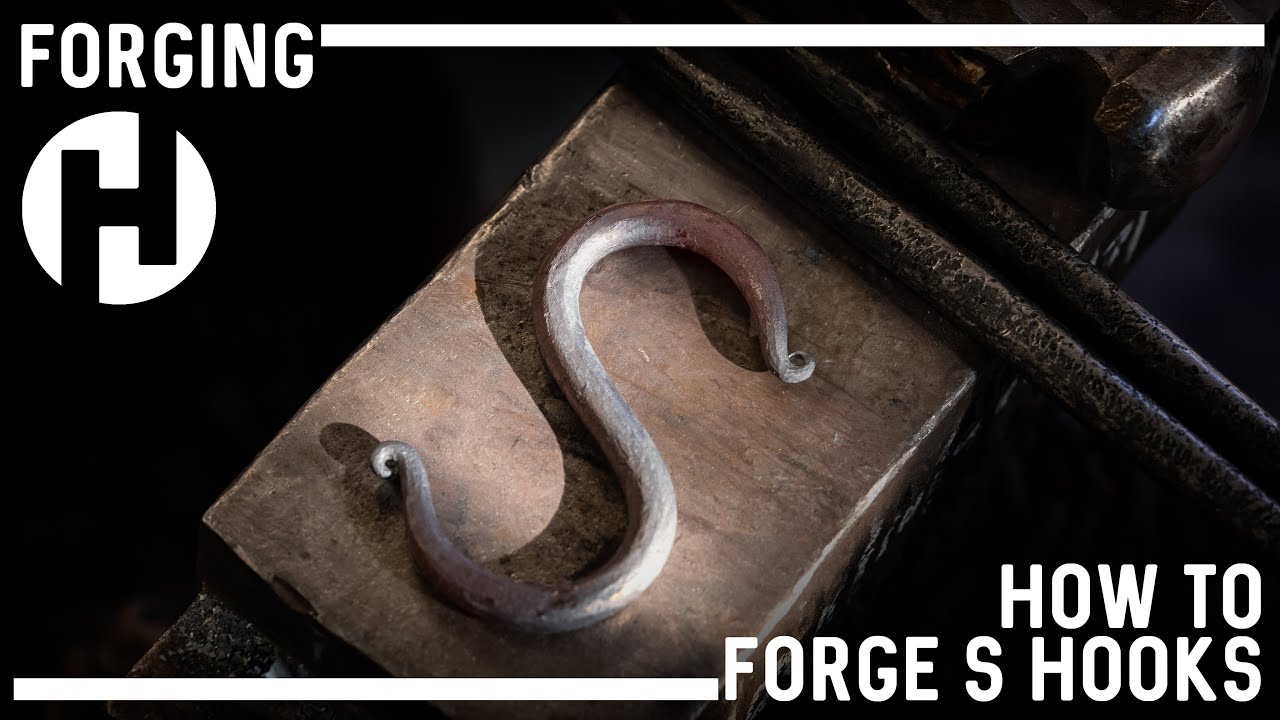 Forging S Hooks to Help Develop Hammer and Tong Control - YouTube