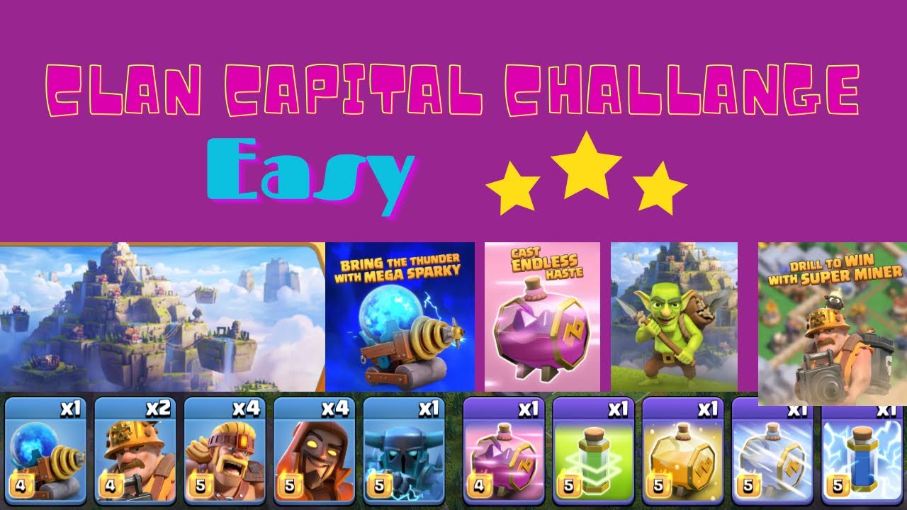 Clan Capital Challenge || Clash of Clans || New Update - YouTube