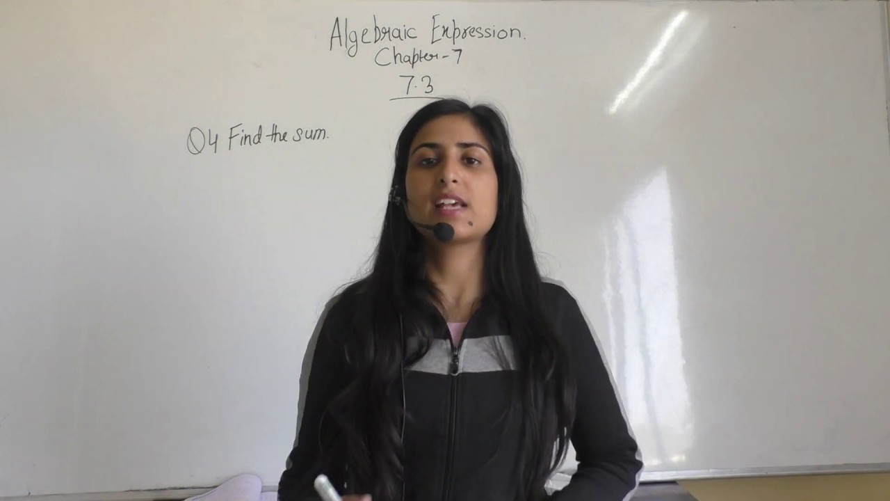 solving "Algebraic expression"exer.7.3 class 7 math part 2 - YouTube