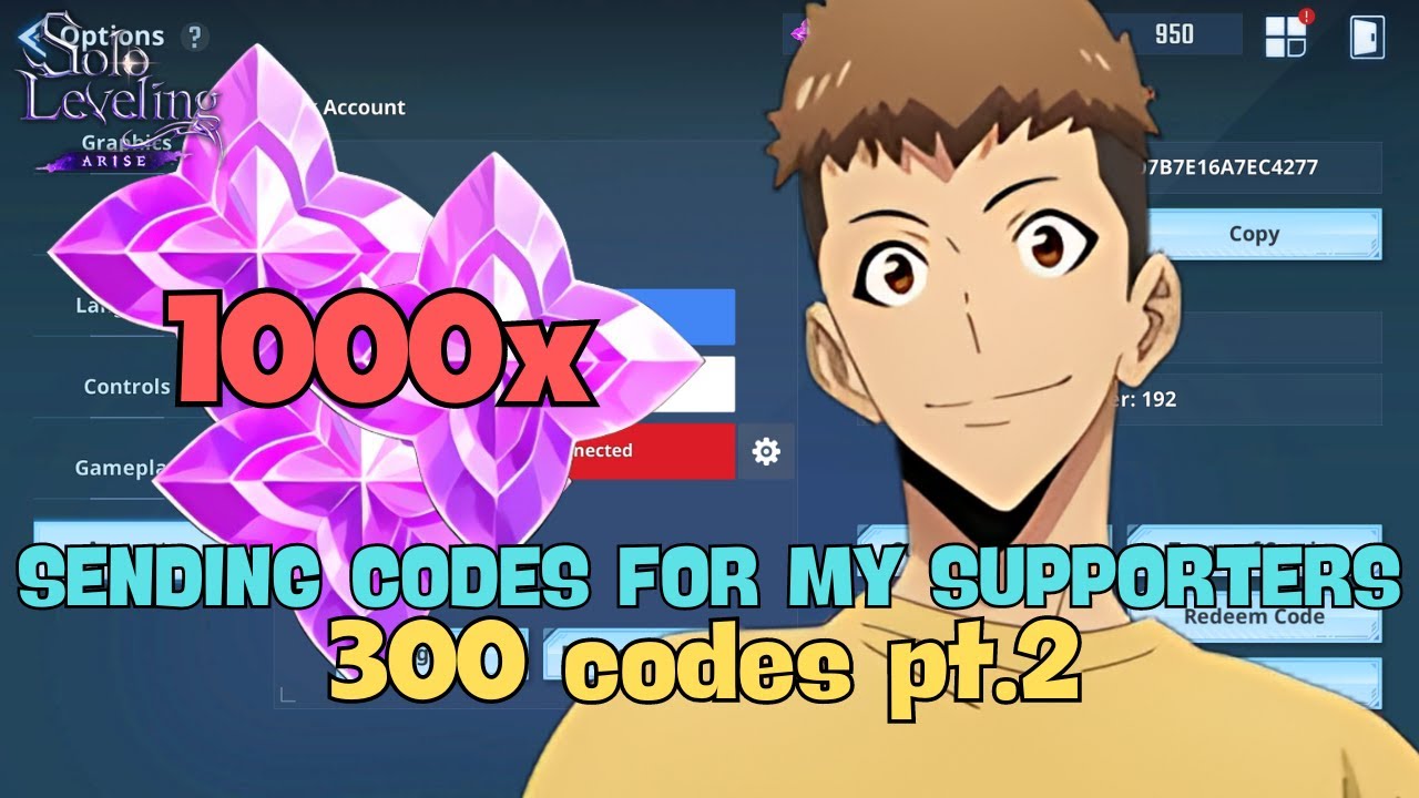 Solo Leveling Arise: Redeem Codes - 300 new content creator codes PT. 2 - YouTube