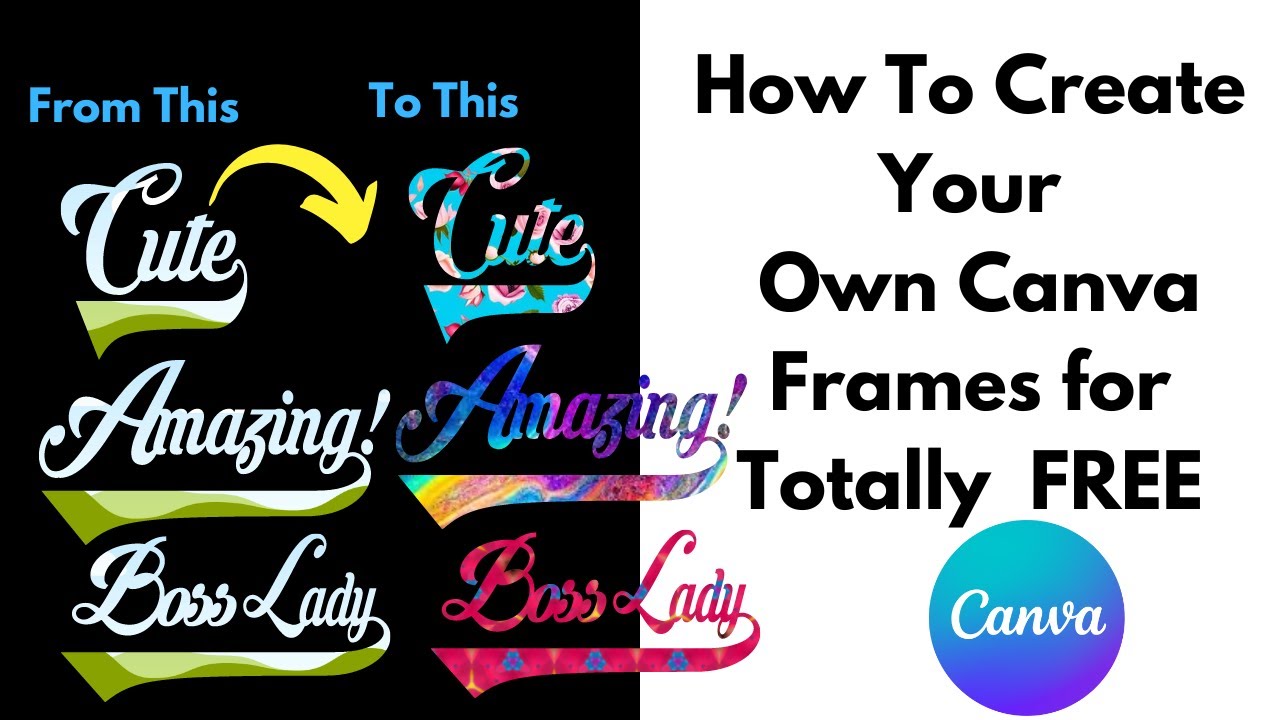 Make Canva Frames with All FREE Software ~ Totally FREE #beginners #pouidesigns #digitalproduct ...