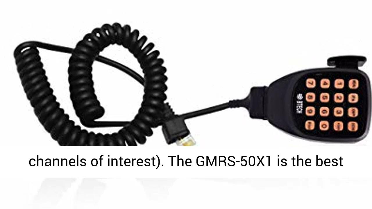 BTECH Mobile GMRS-50X1 50 Watt GMRS Two-Way Radio GMRS Repeater Capable ...