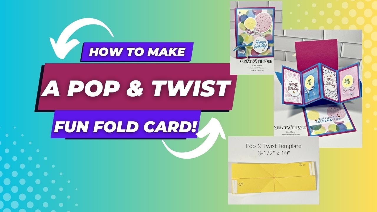 How to Make a Pop & Twist Fun Fold Card. Best Tips I've Found! - YouTube