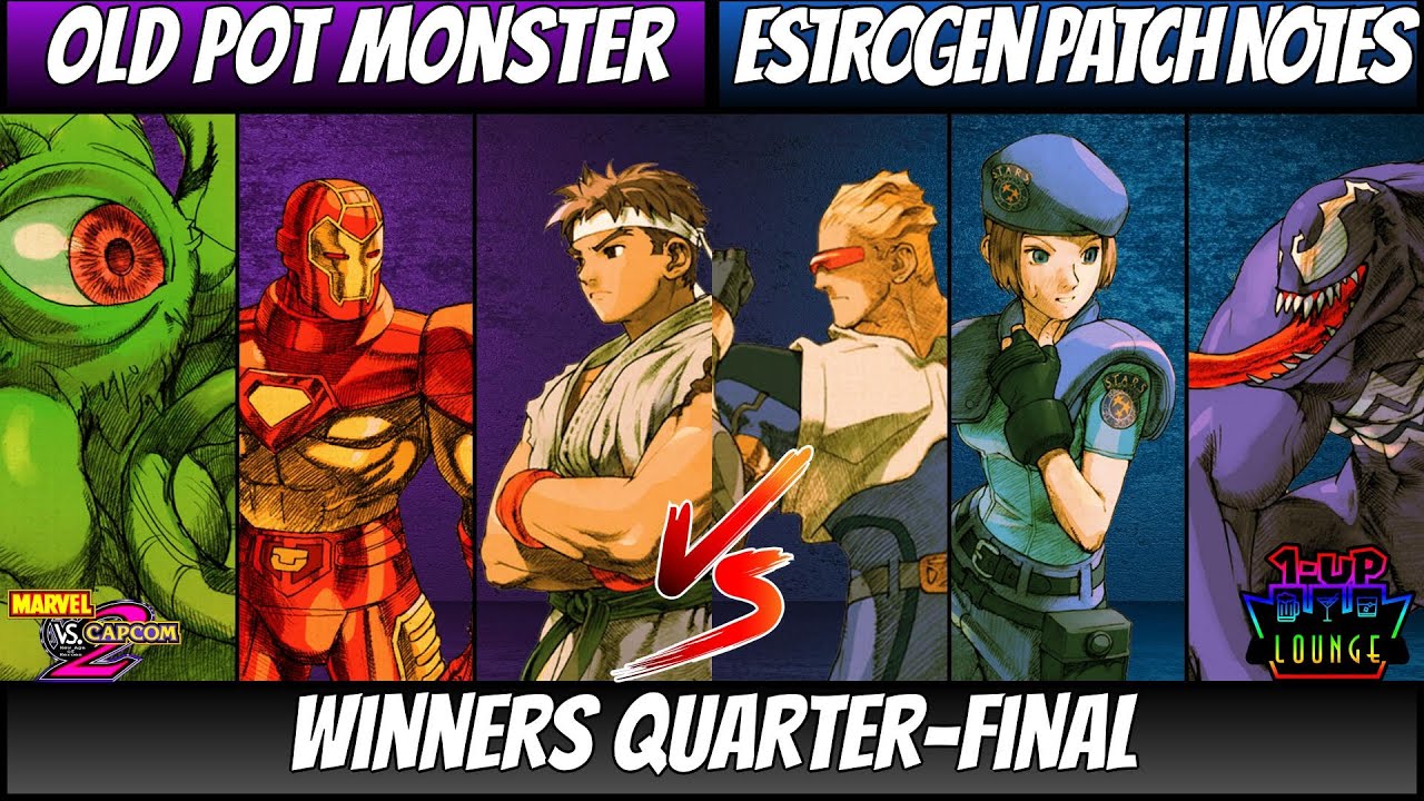MvC2 Winners Qtr-Final Old Pot Monster vs Estrogen Patch Notes - YouTube