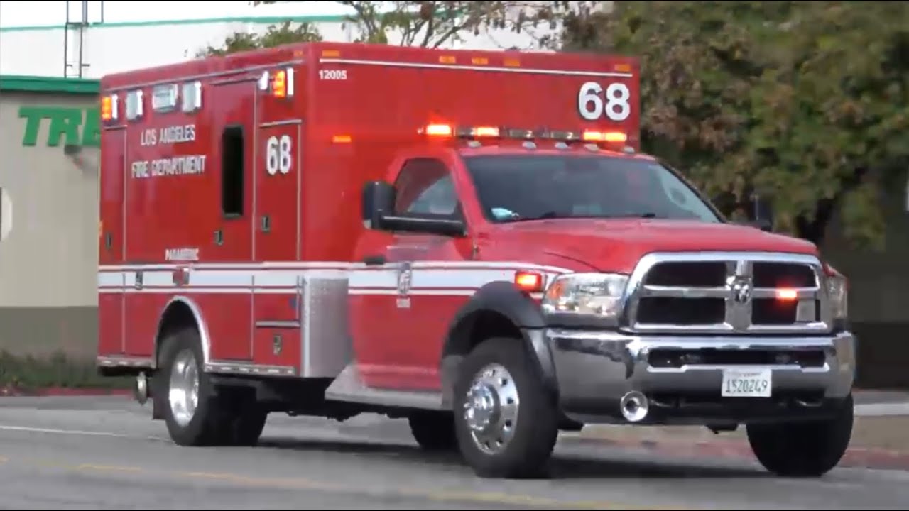LAFD Rescue 68 Responding - YouTube