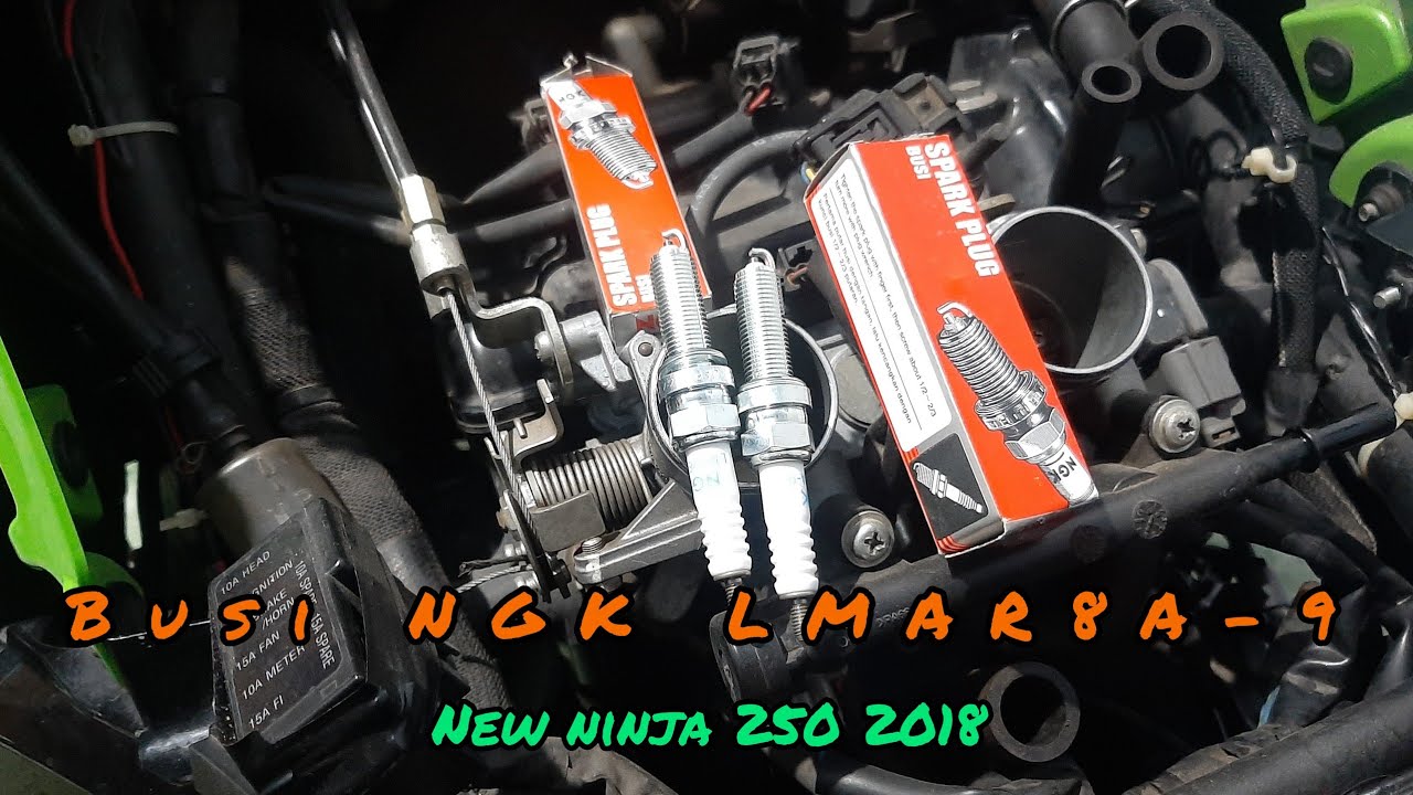 Cara Ganti Busi New Ninja 250 2018 ‼️ Pakai yang murah sekalian test ...