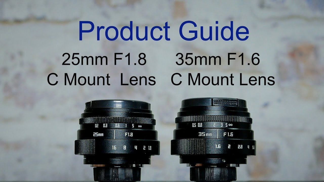 C mount prime lens Product Guide - YouTube