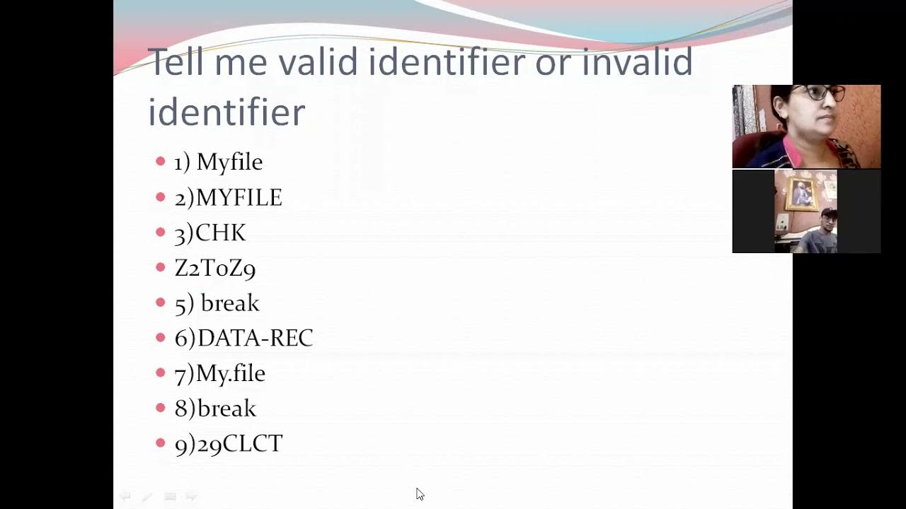 fundamentals(literals,identifier, representationofstring non-graphic ...
