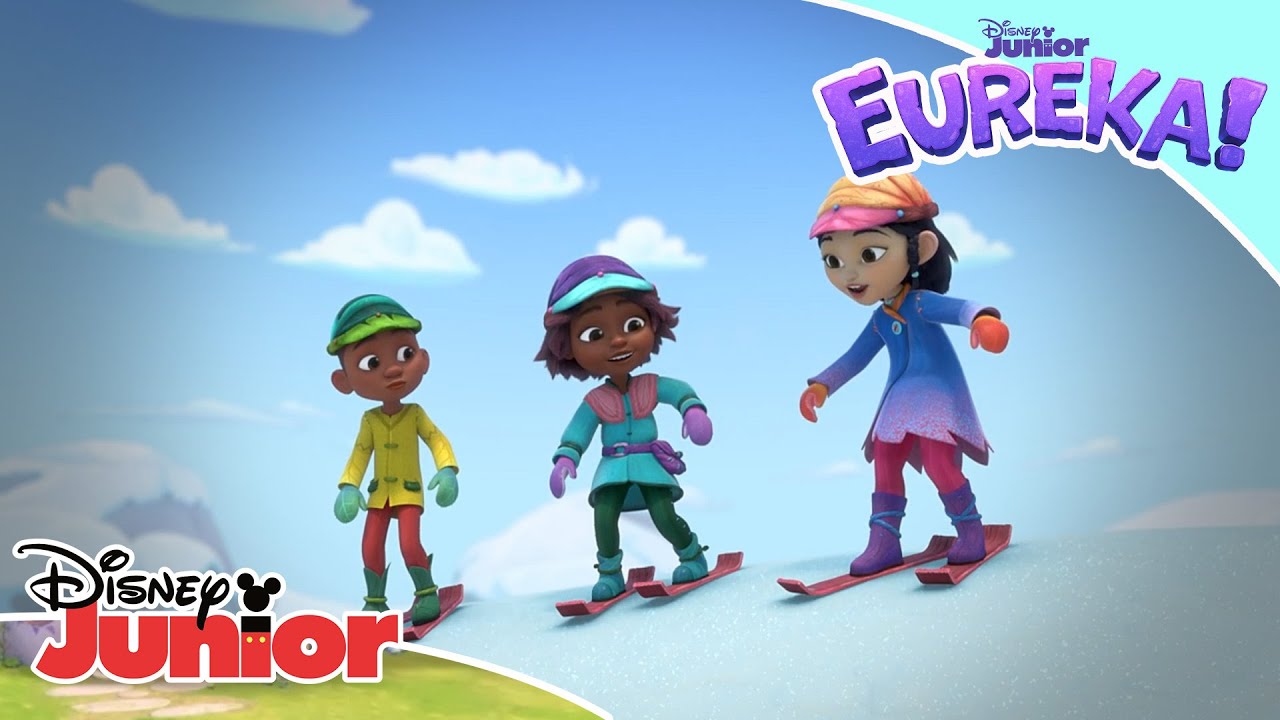 ⛷ Ogromny slalom | Eureka! | Disney Junior Polska - YouTube