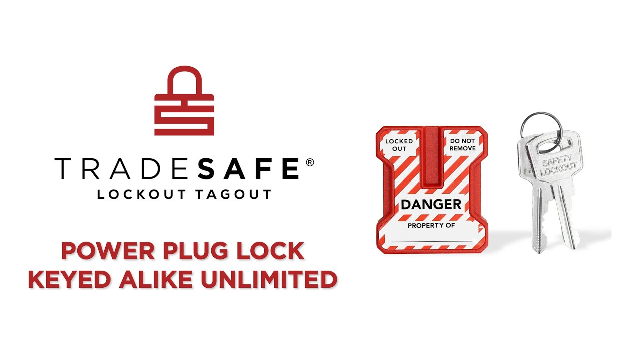 Power Plug Lockout Device - Keyed Alike Unlimited | TRADESAFE - YouTube