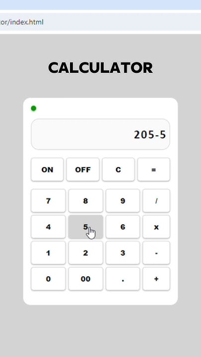 I Designed And Developed A Fully Functional Calculator Using Html Css And Javascript
