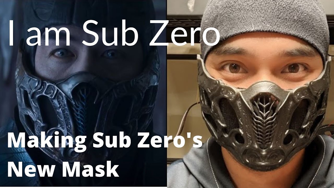 I am Sub Zero | 3d Printing a Sub Zero Mask - YouTube