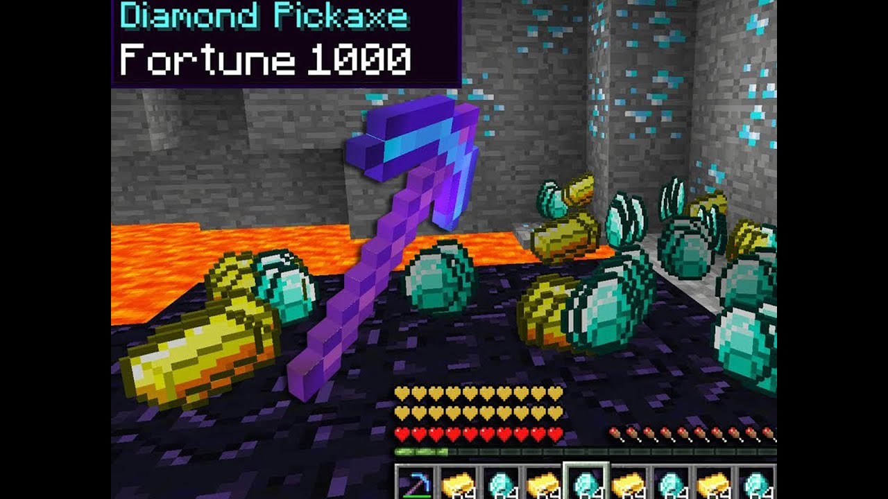 How to get level 1000 fortune in minecraft! - YouTube