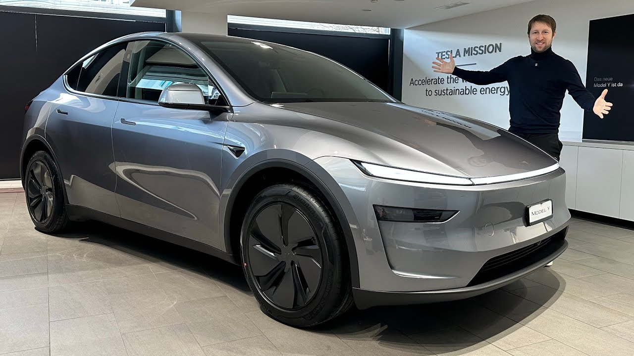 New Tesla Model Y Facelift 2025 First Look Review - YouTube