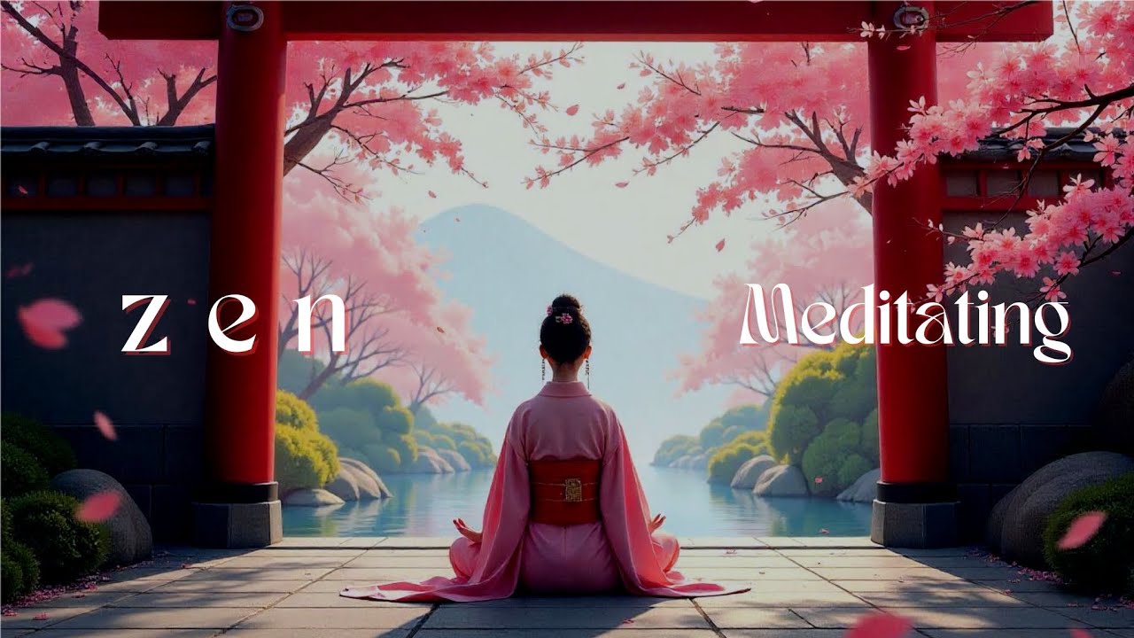 1 Hour Zen Background Music: Japanese Meditation • Sakura Vibes ...