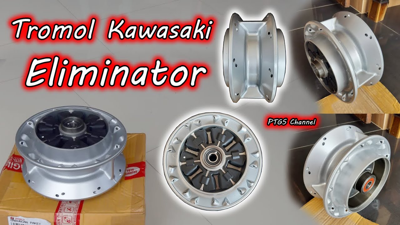 Tromol Belakang Kawasaki Eliminator ⁉️Milik Moge Pasang Motor CB 36 ...