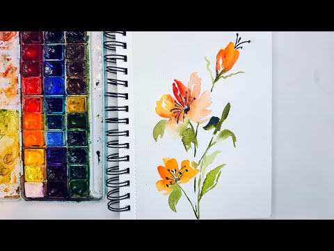 Watercolor Florals Made Simple—The 4 Essential Techniques Every Beginner Needs to Know!✨🌸