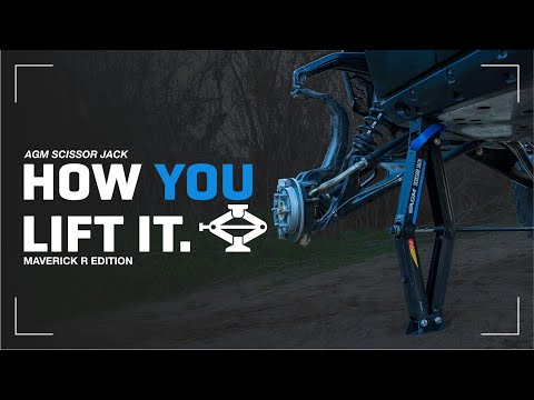 How to Lift a Can-Am Maverick R with the AGM Scissor Jack